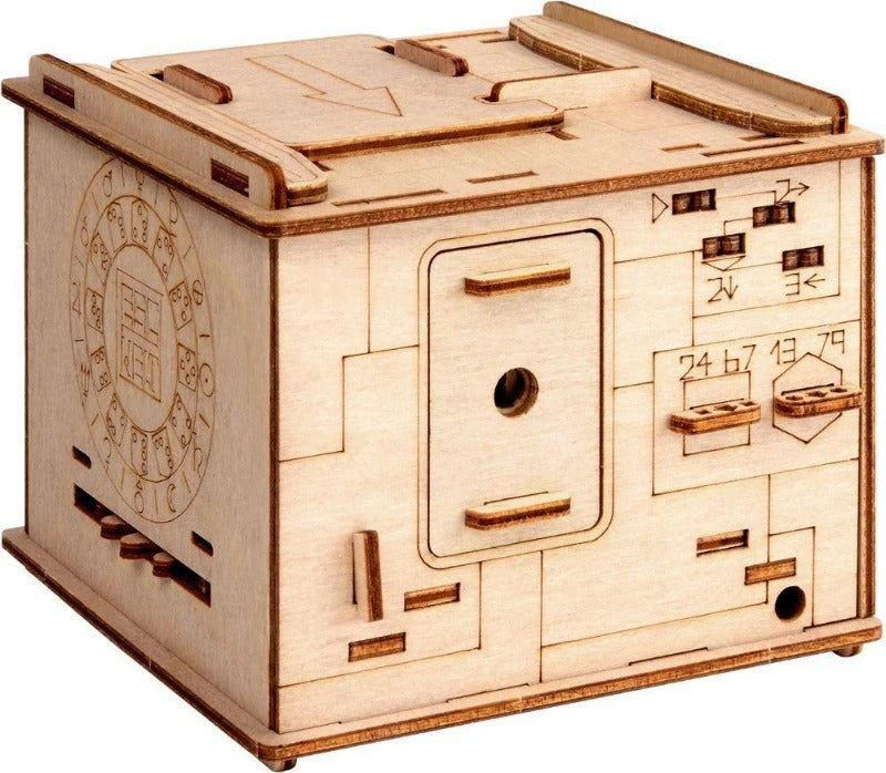 Space Box Brain Teaser Puzzle Box – Wooden Escape Room Board Game in a ...
